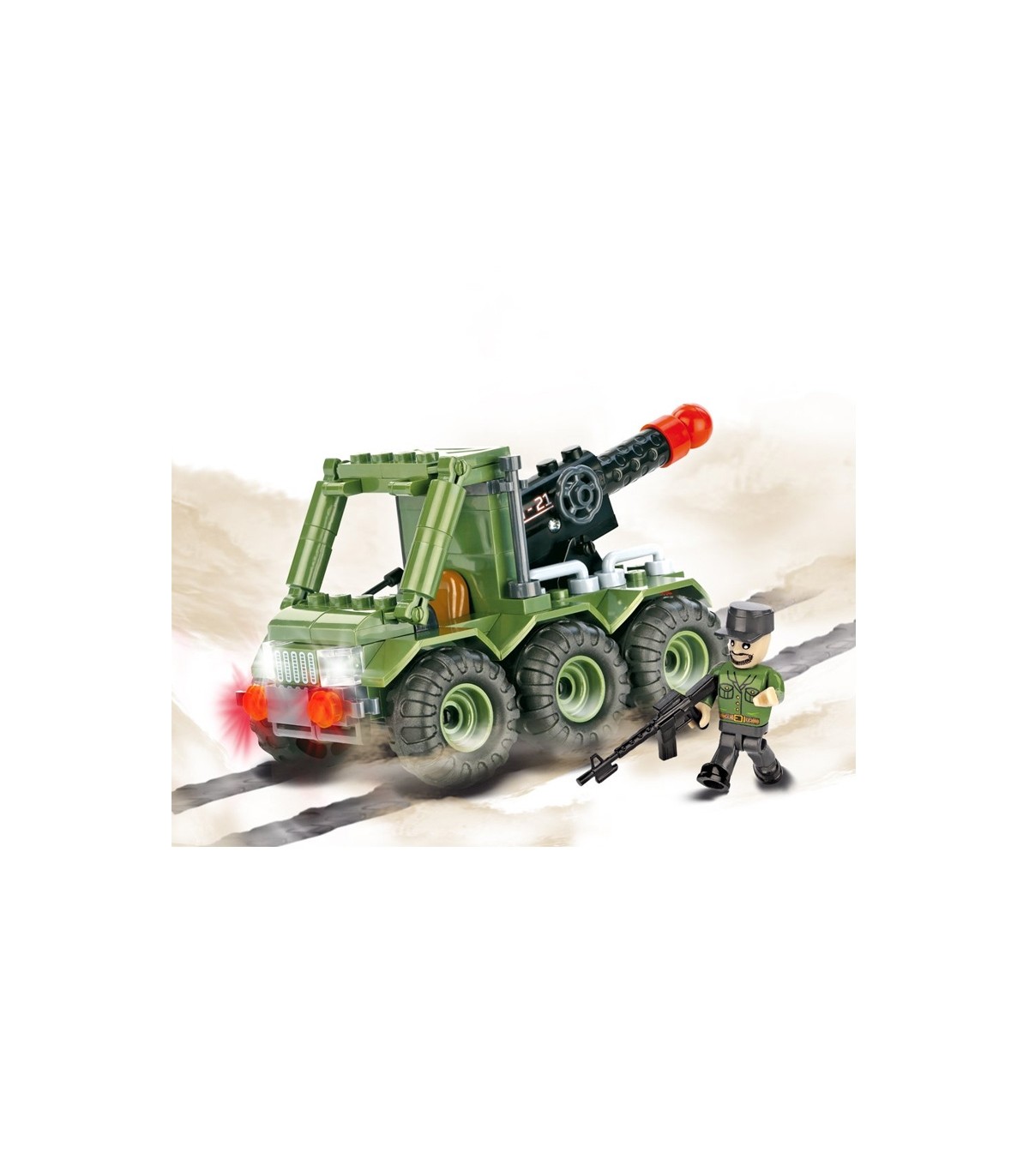 اسباب بازی ساختنی مدل ارتش کوچک- ماشین پرتاب موشک Cobi Small Army G...