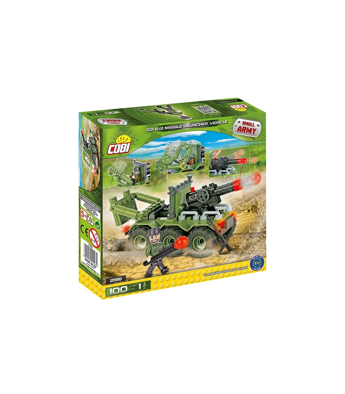 اسباب بازی ساختنی مدل ارتش کوچک- ماشین پرتاب موشک Cobi Small Army G...