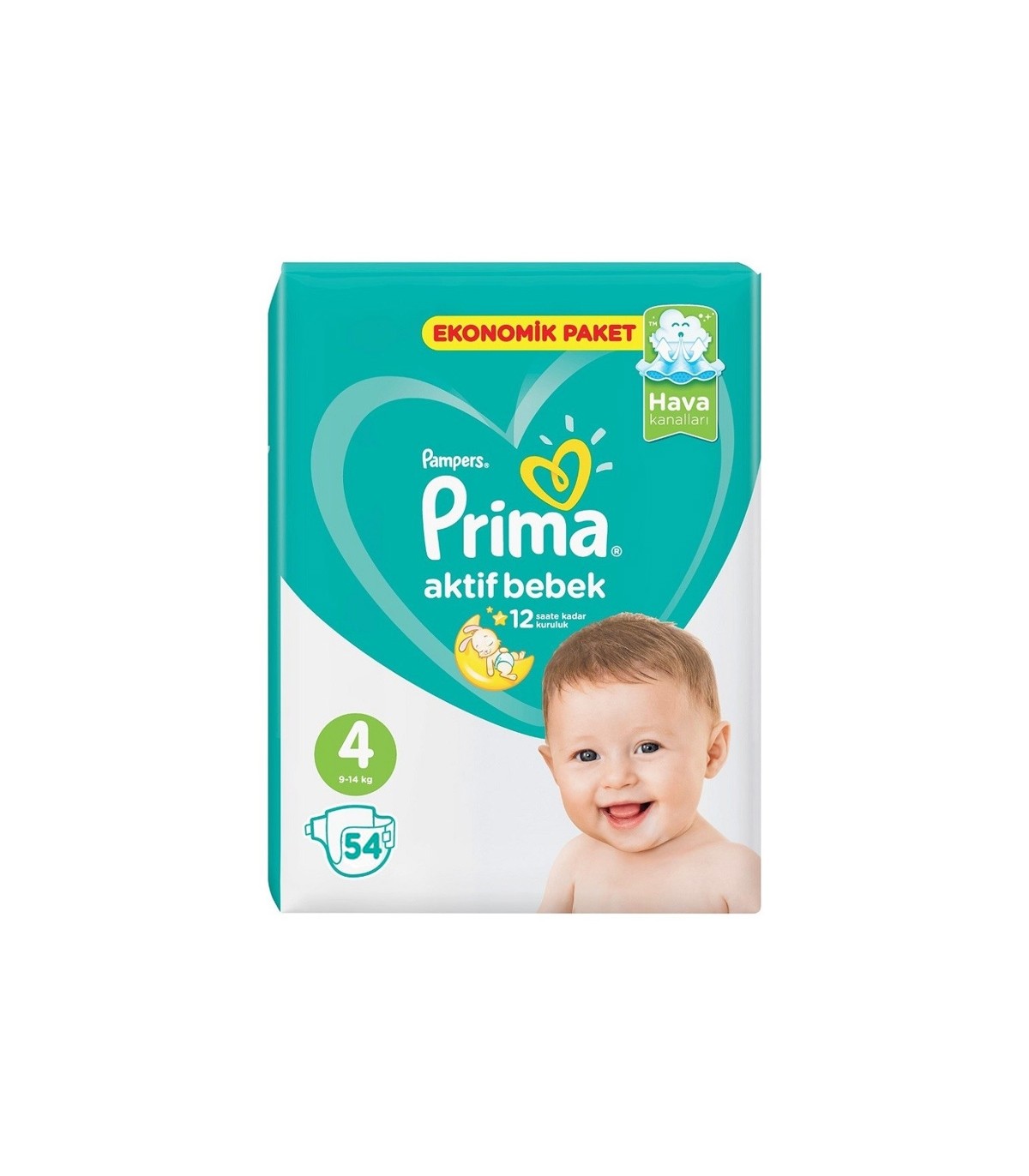 پوشک نوزاد سایز 4 پمپرز پریما ترک (54 عدد) Pampers Prima | کودکو
