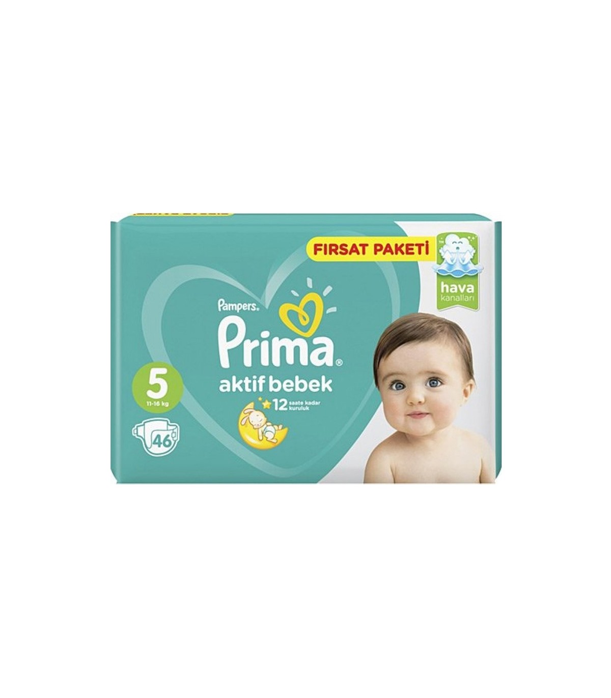 پوشک نوزاد سایز 5 پمپرز پریما ترک (46 عدد) Pampers Prima | کودکو