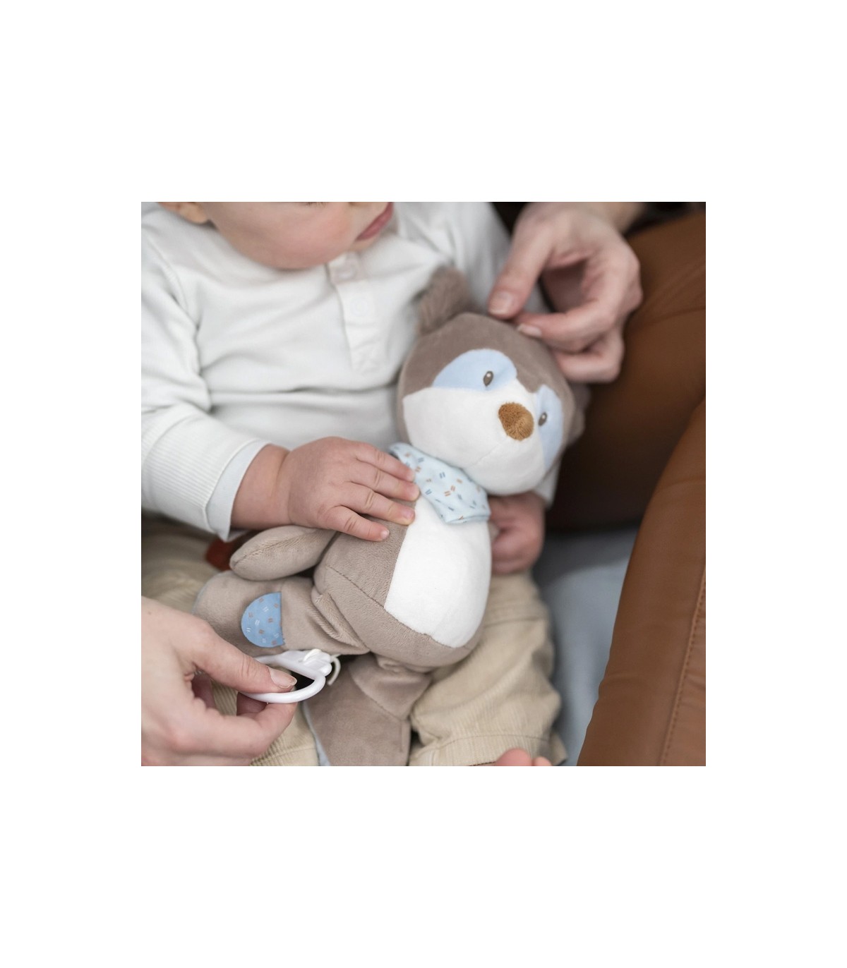 عروسک موزیکال راکون ناتو Nattou Musical Cuddies | مشخصات،